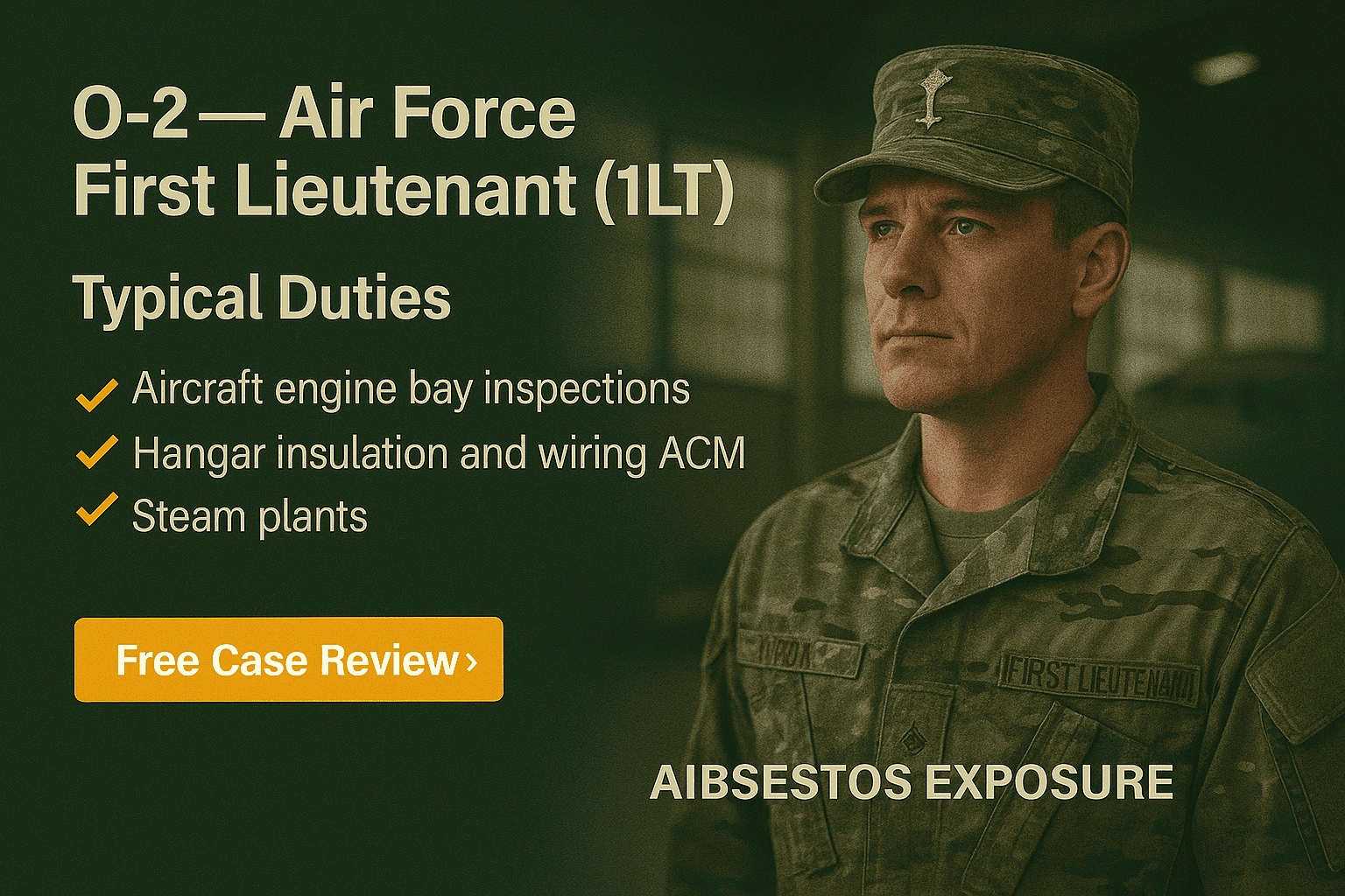Air Force First Lieutenant (1LT) Asbestos Exposure | Risks, Duties ...