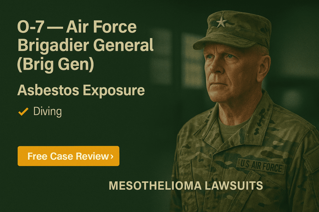 O-7 Air Force Brigadier General Asbestos Exposure | Senior Base ...