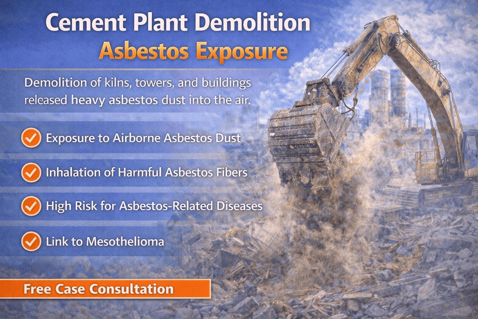 Cement Plant Demolition Asbestos Exposure | Facility Hazard Guide