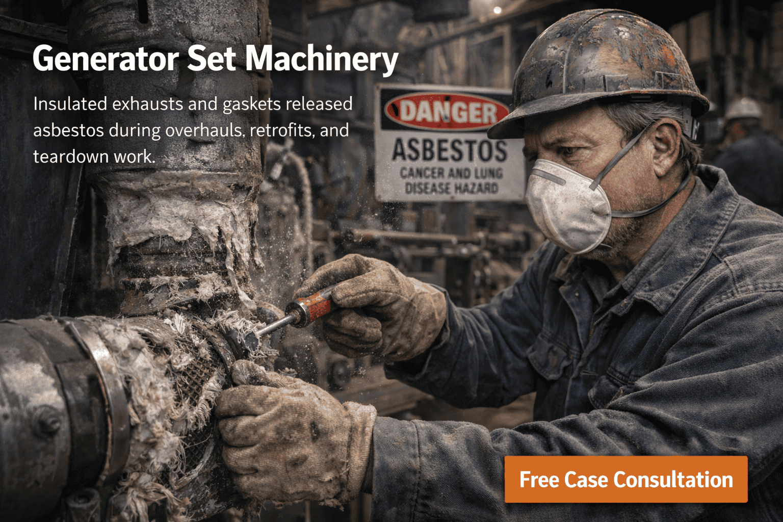 Generator Set Machinery Asbestos Exposure | Power Equipment Risk Overview