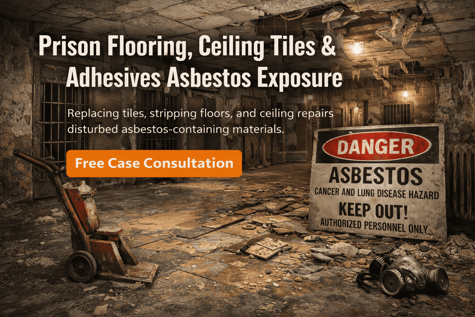 Prison Flooring & Ceiling Asbestos Exposure - Mesothelioma Lawsuit