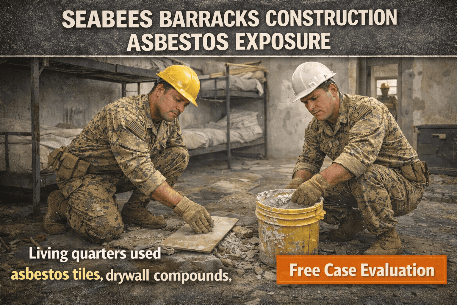 Seabees Barracks Construction Asbestos Exposure