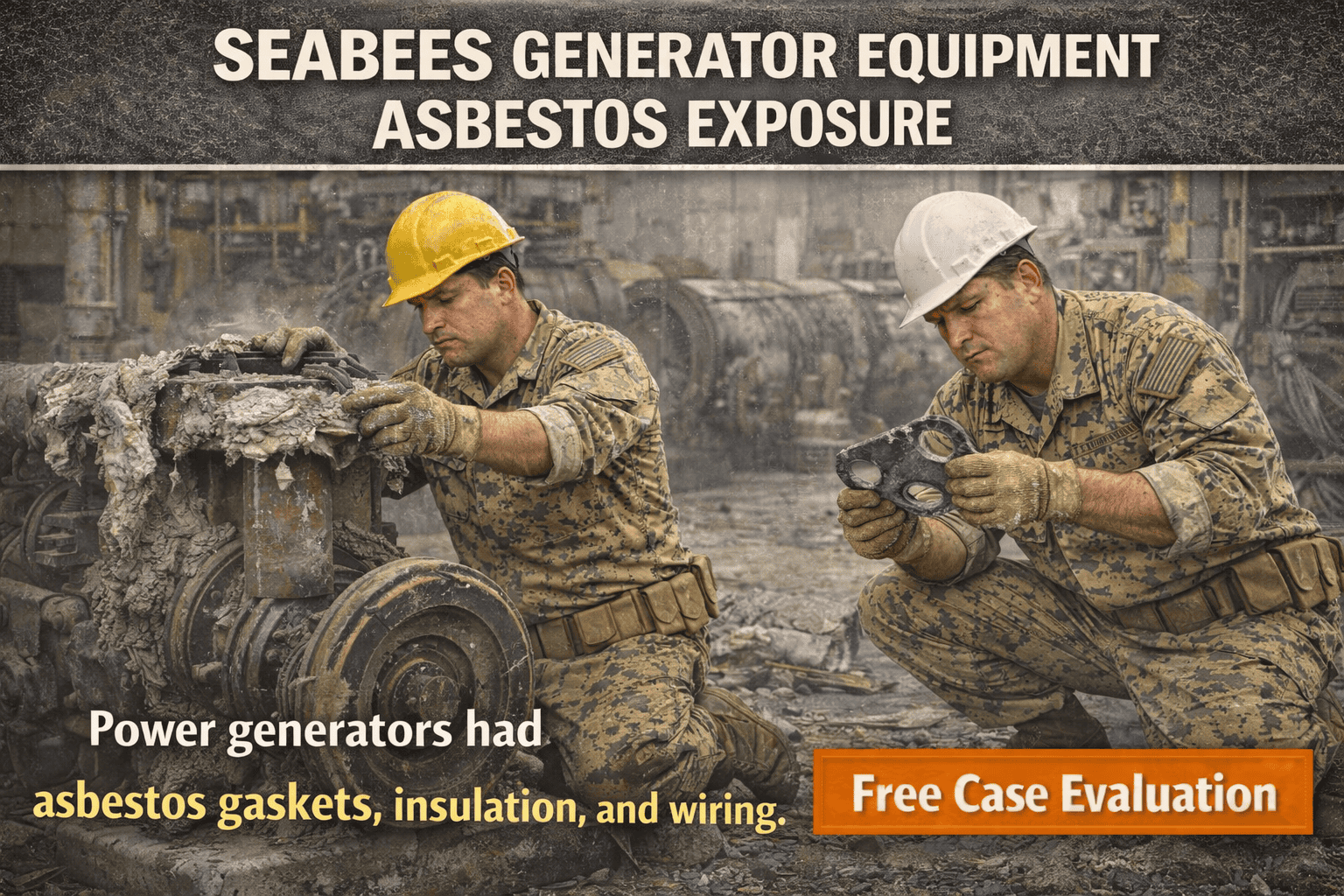 Seabees Generator Equipment Asbestos Exposure - Mesothelioma