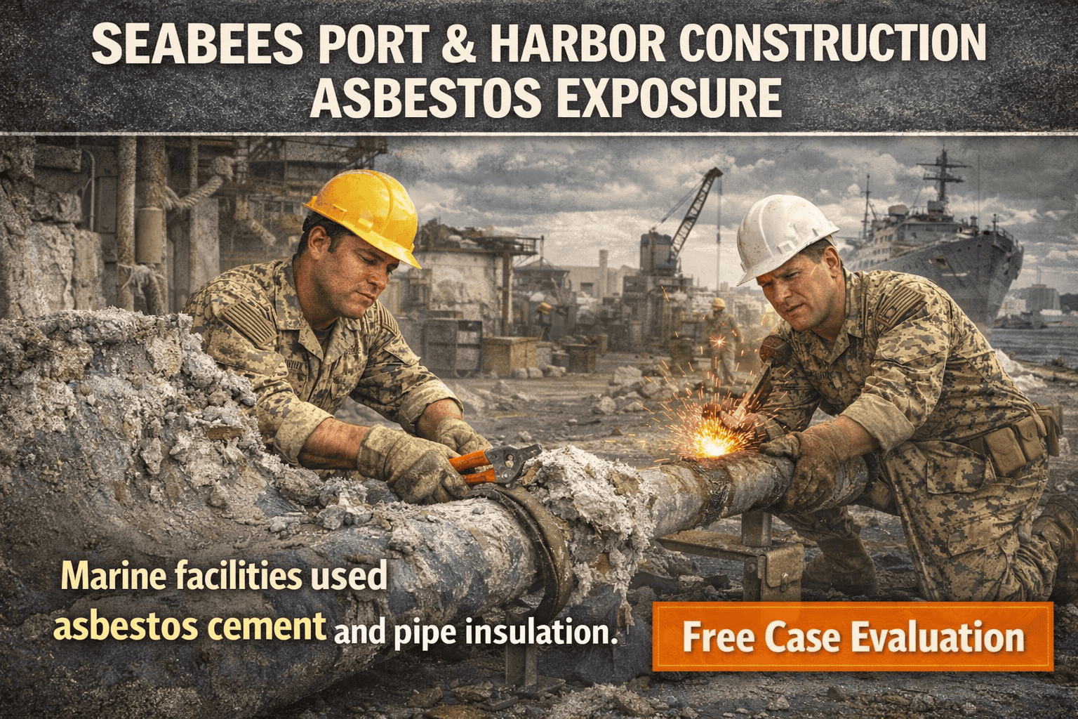 Seabees Port Construction Asbestos Exposure - Mesothelioma
