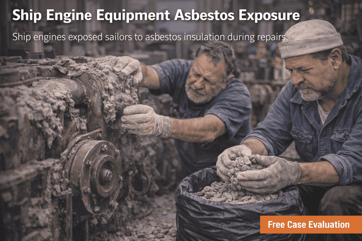 Ship Engine Asbestos Exposure | Mesothelioma Lawsuits & Legal Help