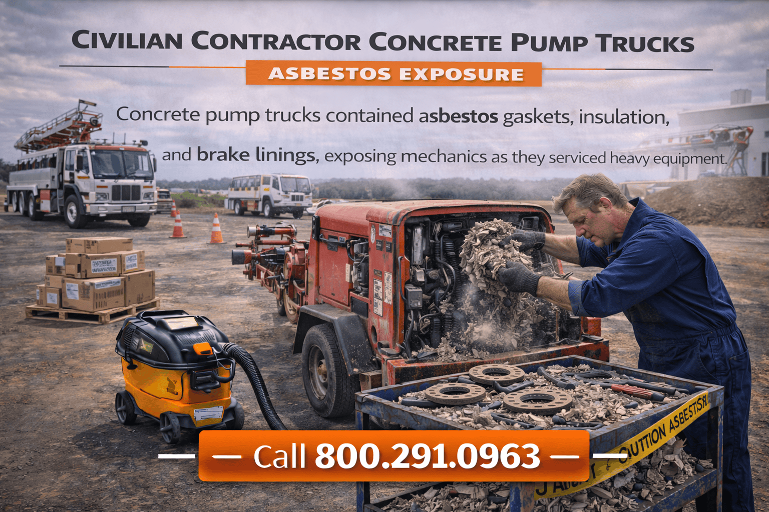 Concrete Pump Trucks Asbestos Exposure Risks & Legal Options